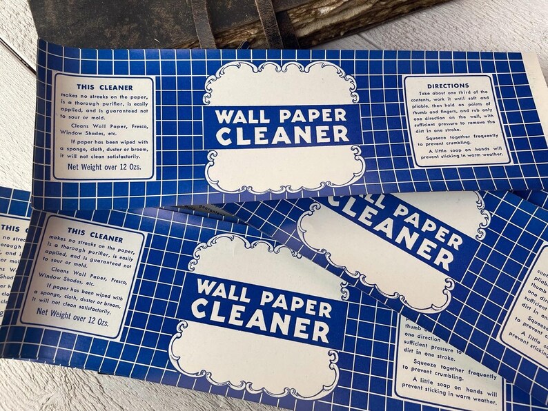 Vintage Wallpaper Cleaner Labels - 5 Sheets - Household Label, Kitchen ...
