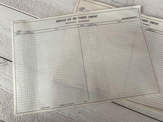 Vintage Very Thin Forms Extra Large Paper for Junk Journal - Etsy