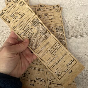 Vintage Train Tickets, Large Paper Ticket, Antique Railroads Ephemera ...