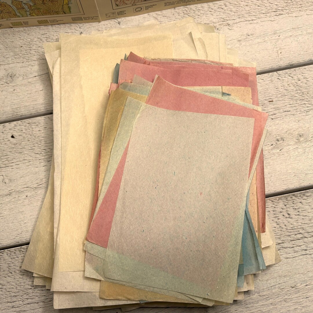 Antique Japanese Thin Tissue Paper Sheets (10 or 20 Sheets) Unused ...
