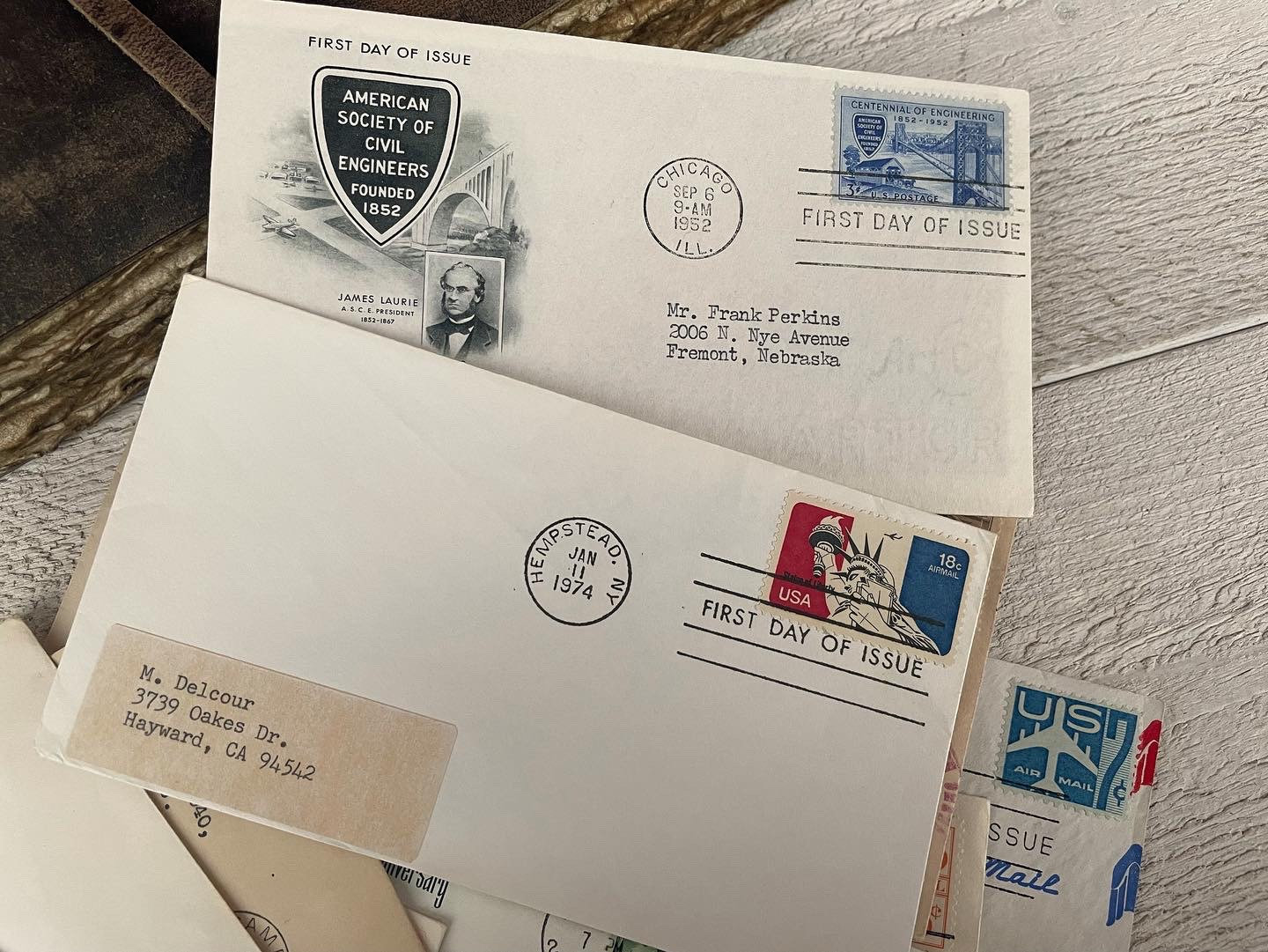 Vintage Used First Day Issue Envelopes Snail Mail With - Etsy