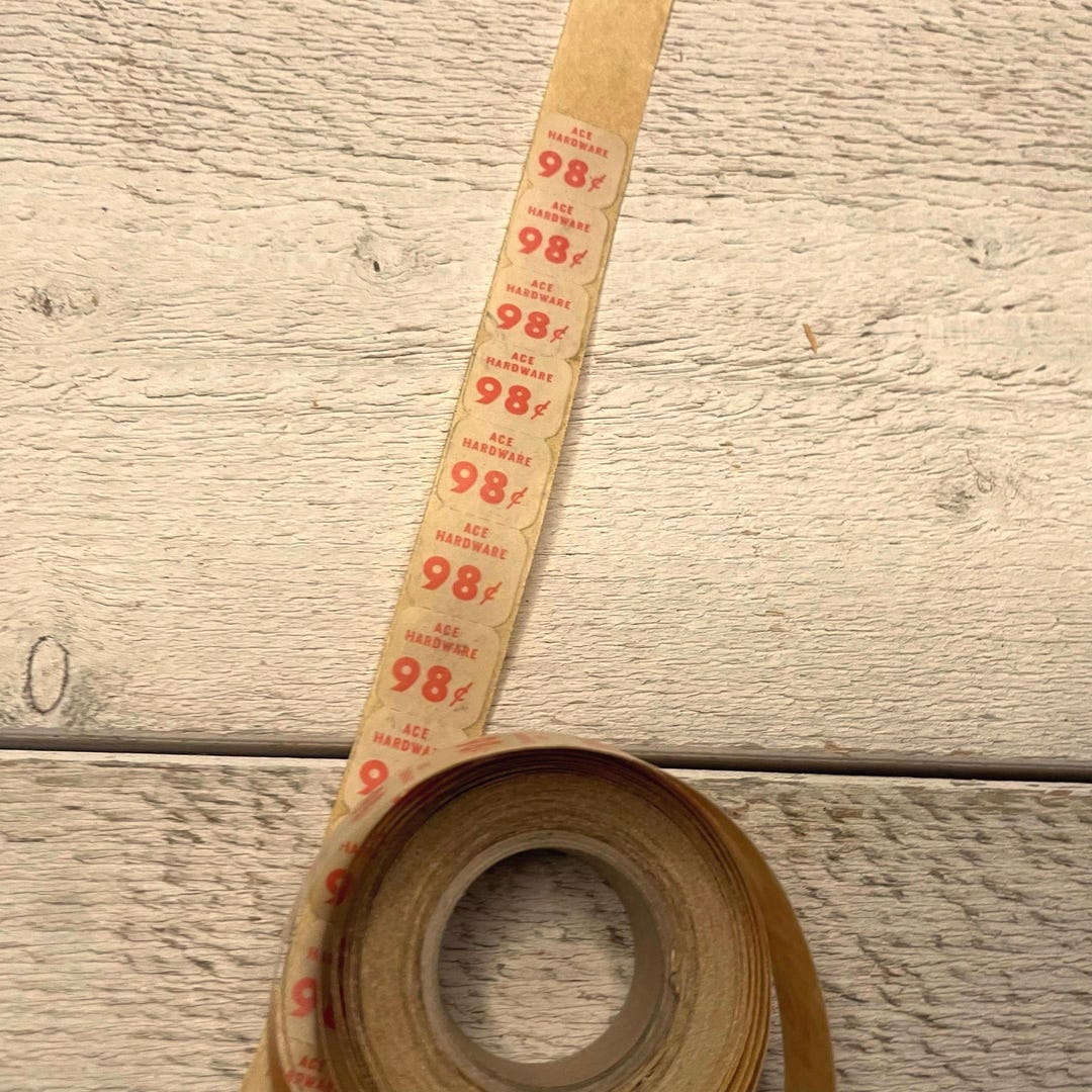 Vintage Price Label Stricker, Small Stickers Hardware Store, Junk ...