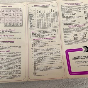 Vintage 1970s Train Timetable, Schedule Brochure, Transport Ephemera ...
