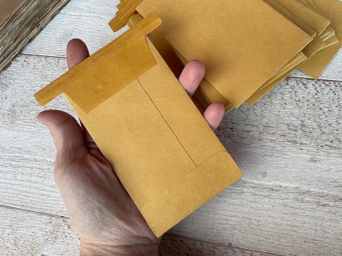 Vintage Manila Envelopes Pocket for Journaling for Junk - Etsy