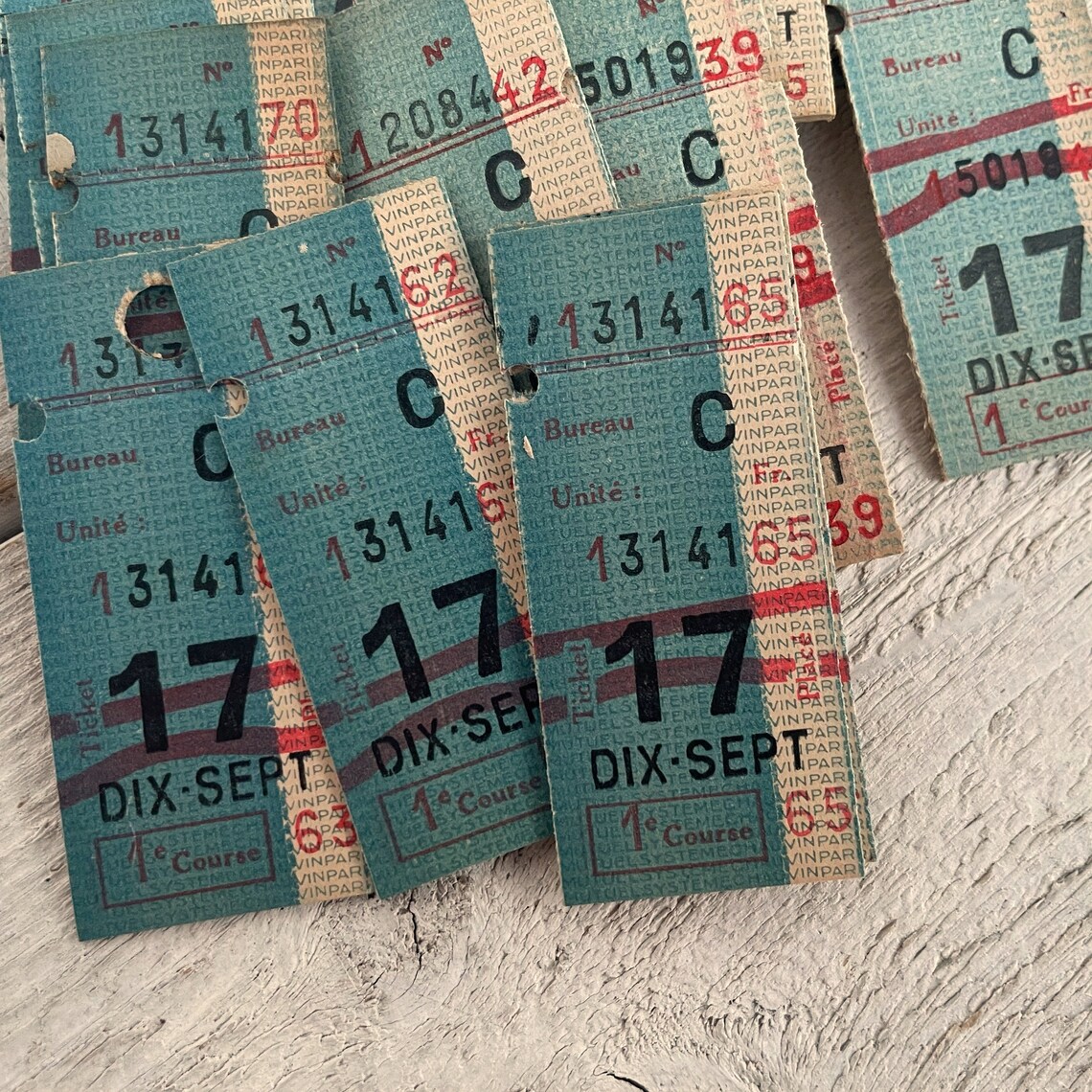 Vintage French Tickets - 5 Sheets - Transport Ticket, Scrapbooking ...