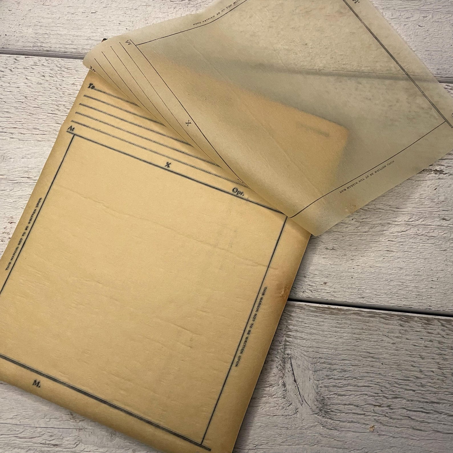 Vintage Onion Skin Train Orders, Tissue Thin Translucent Railroad Forms ...