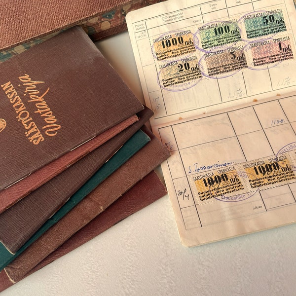 Vintage Bank Booklet - Etsy