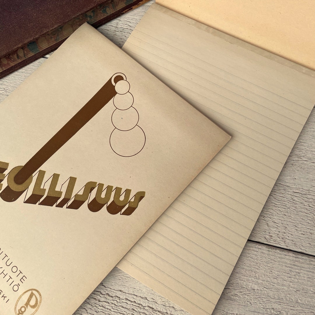 Vintage Writing Tablet / Memo Paper for Junk Journal / Notepaper Full ...