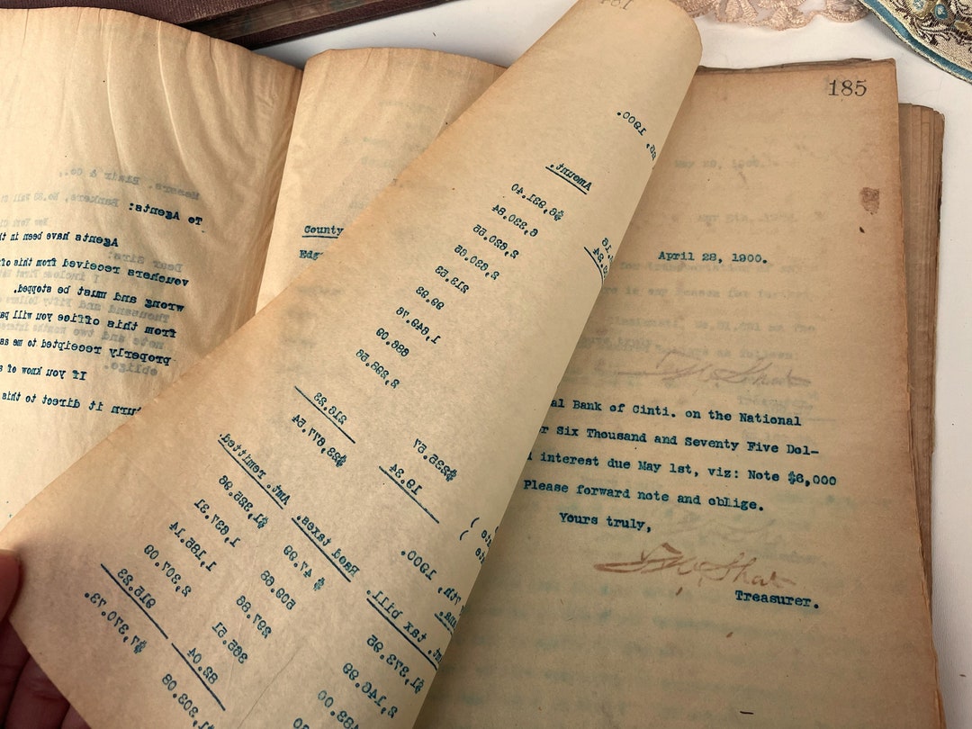 Antique Tissue Thin Onion Skin Paper, Old Document Copies ...