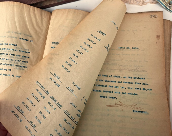 Antique Tissue Thin Onion Skin Paper, Old Document Copies ...