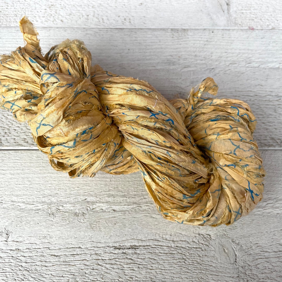 Sari Silk Ribbon abstract 3 or 6 or 10 Yards, Recycled Indian Saree ...