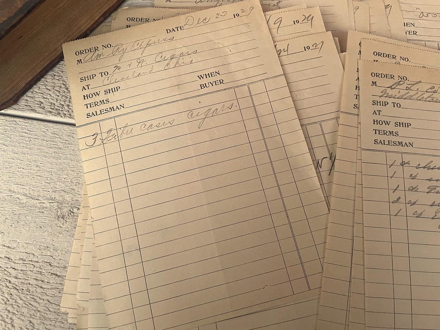 Antique Order Receipts Statements Beige Ephemera 1920s - Etsy