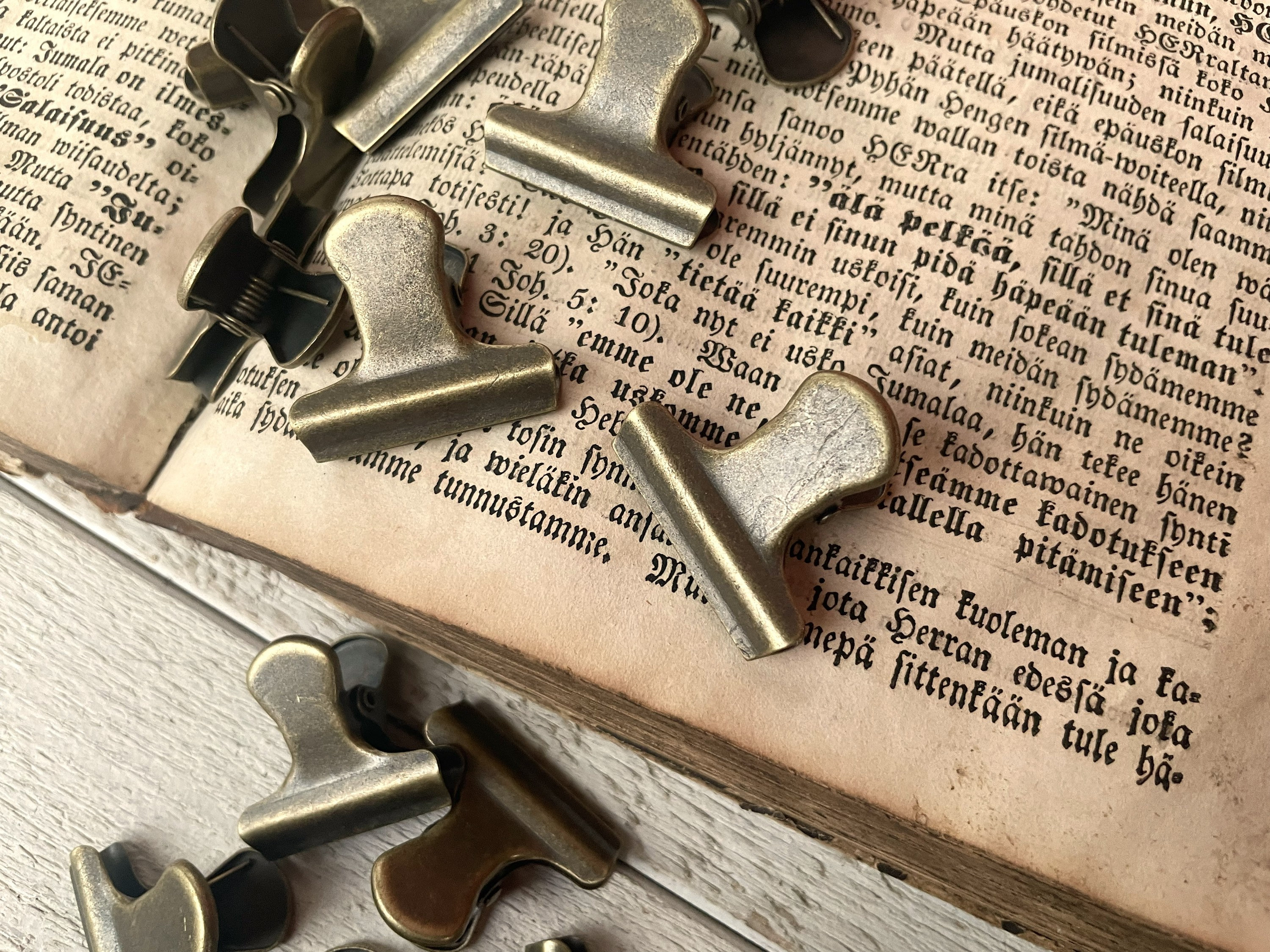 NEW Small Paper Clips Antique Brass Finish Planner Clip - Etsy