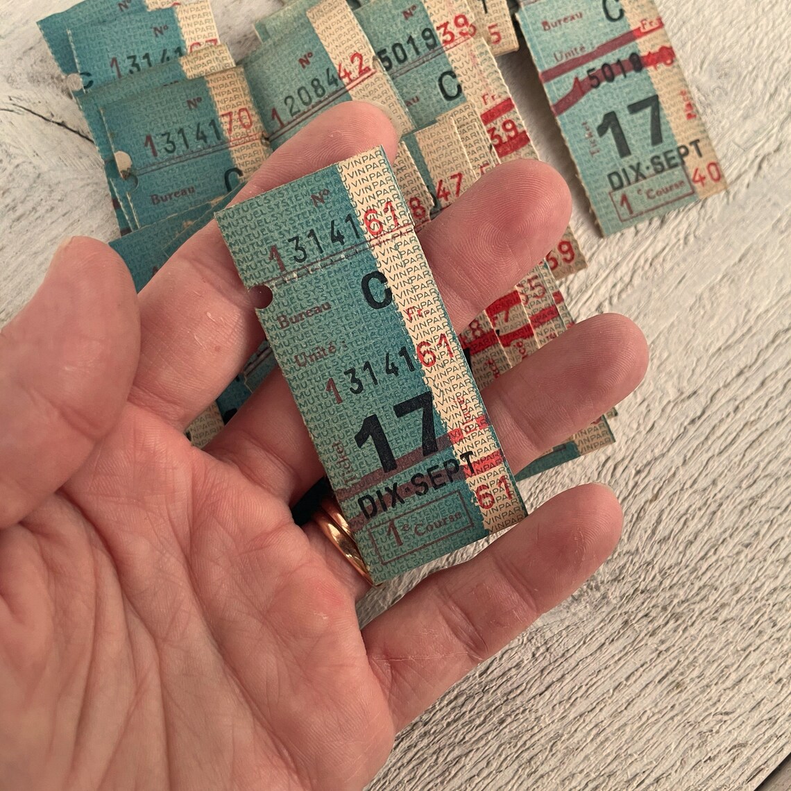 Vintage French Tickets - 5 Sheets - Transport Ticket, Scrapbooking ...