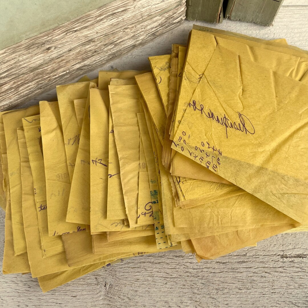 Vintage SCRAPS of Onion Skin Tissue Paper - 20 Scrap Sheets - Thin ...