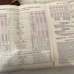 Vintage 1970s Train Timetable, Schedule Brochure, Transport Ephemera ...