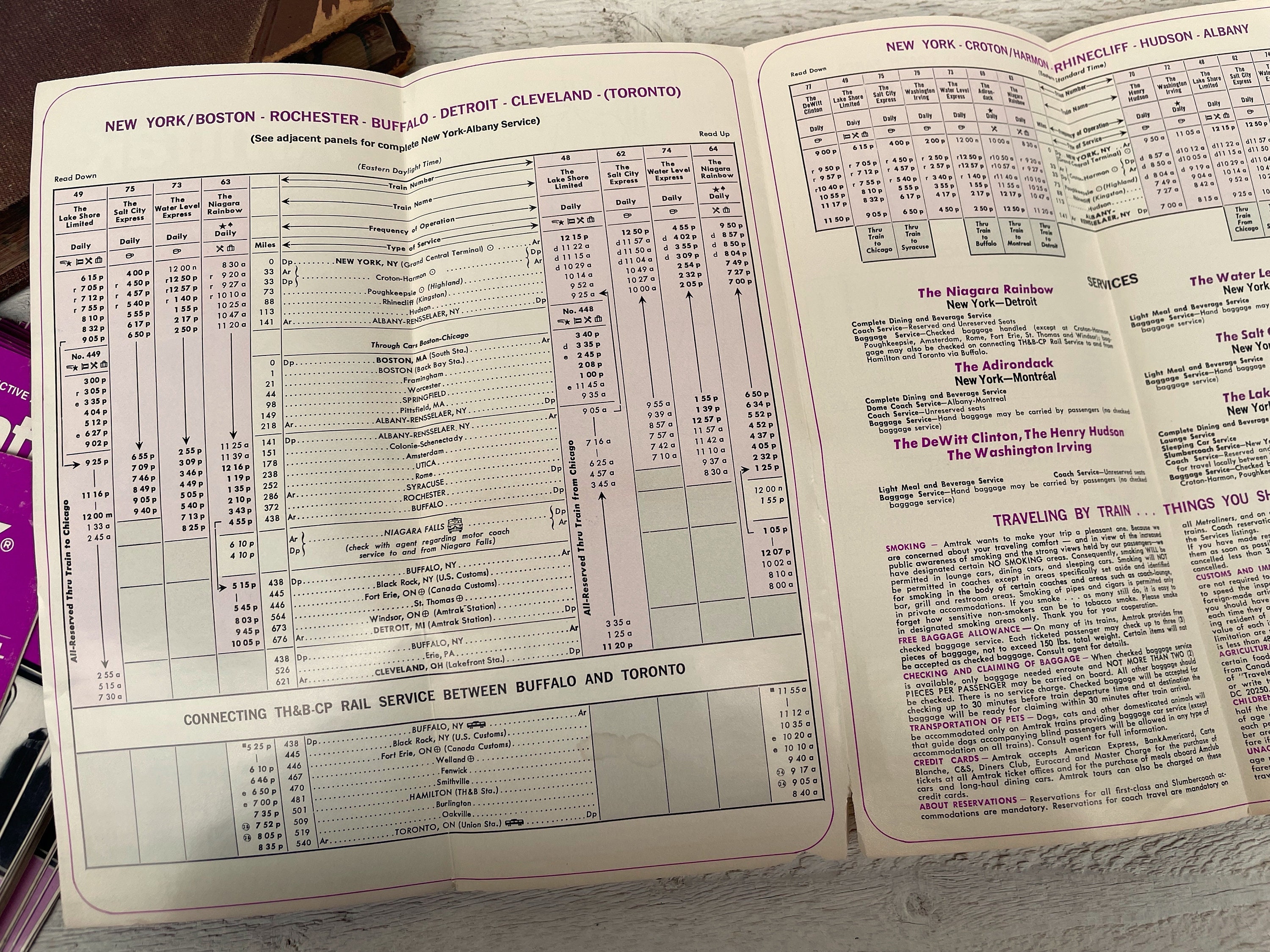 Vintage 1970s Train Timetable, Schedule Brochure, Transport Ephemera ...
