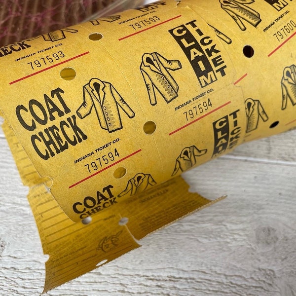 Coat Check Tags - Etsy