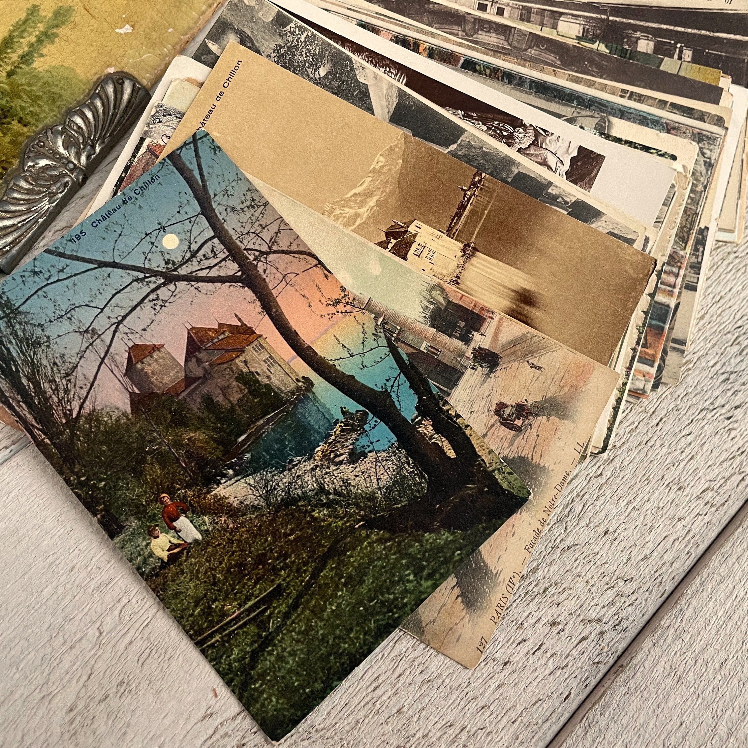 Antique Scenery Post Cards, Large Set Wholesale, Vintage Ephemera for ...