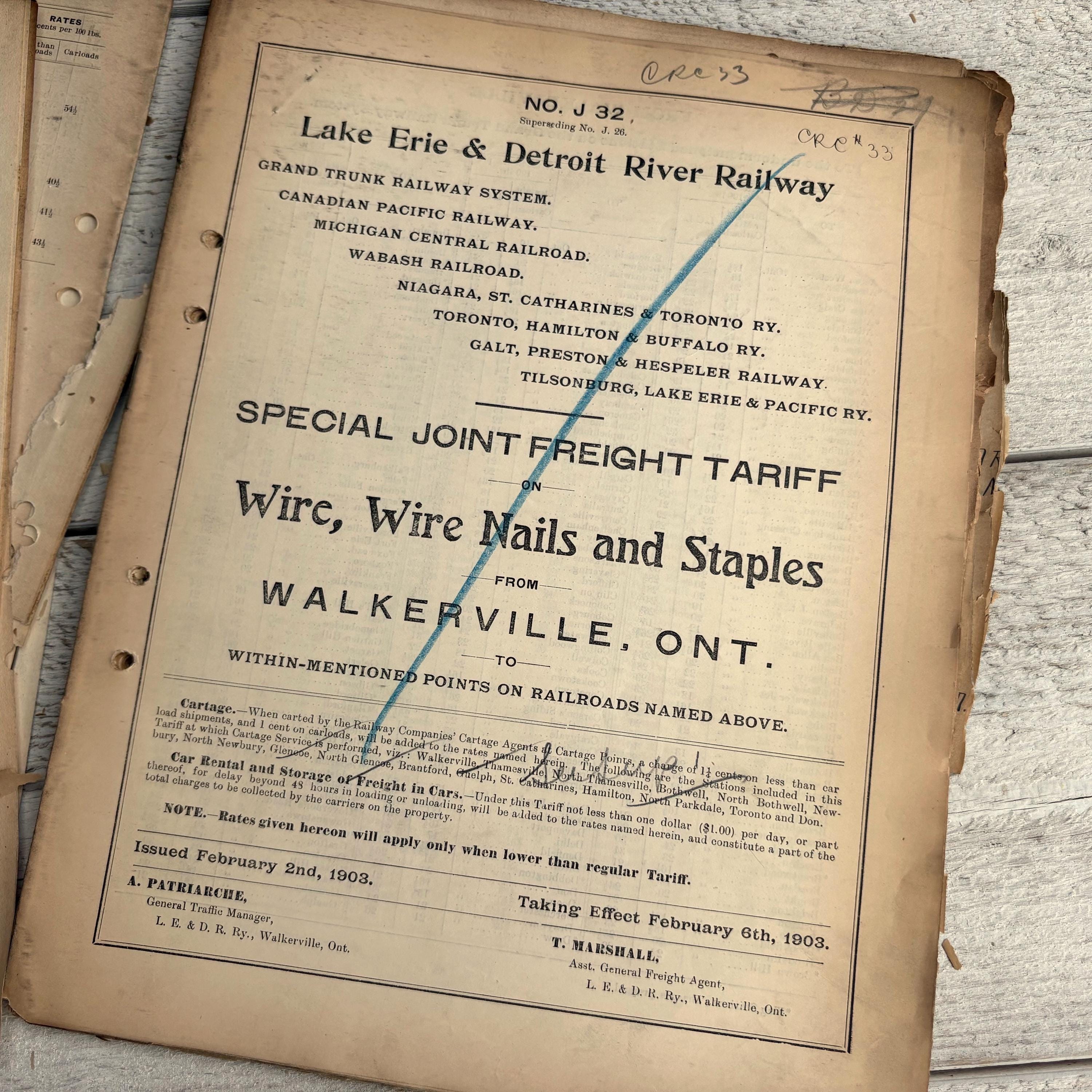 Antique Railroad Freight Tariffs - 10 Sheets Assorted - Ramdom Pick ...