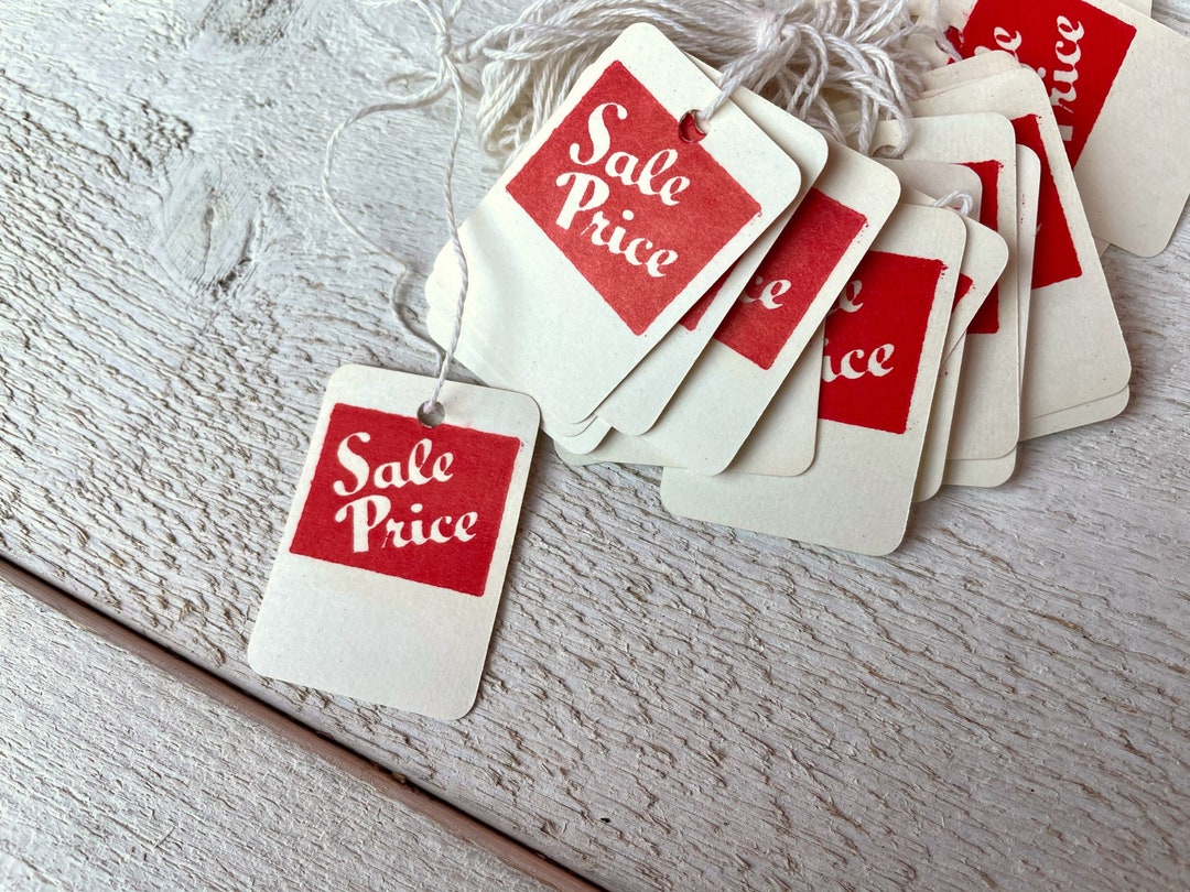 Vintage Hanging Tag, Store Marking Tags, Advertising Sale Price, for ...