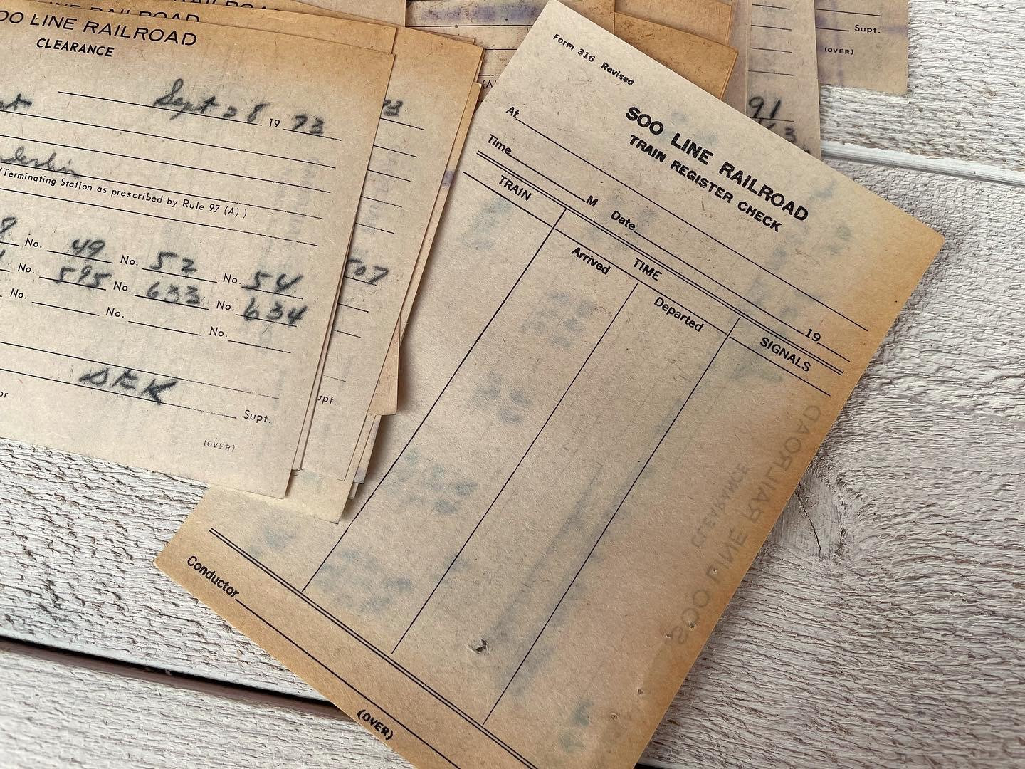 Vintage Clearance Forms Train Railroad Receipts Ephemera 10 - Etsy