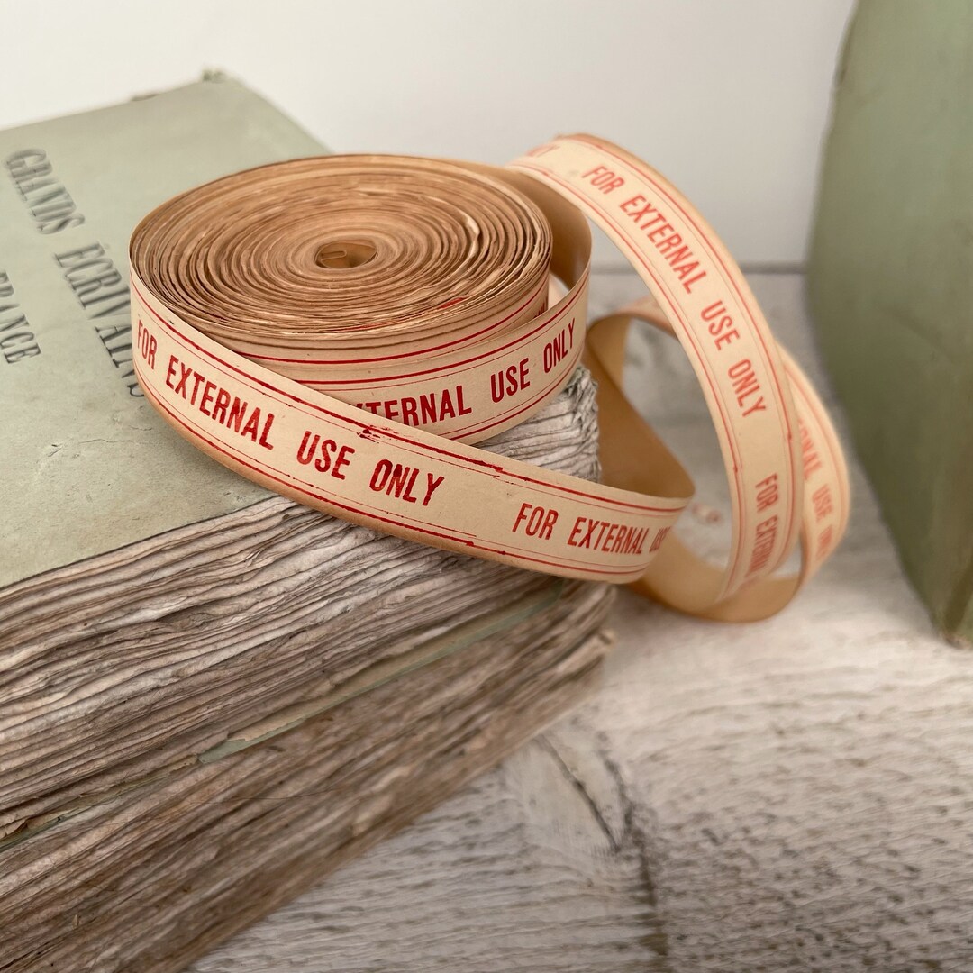 Antique Pharmacy Caution Labels - 10 Small Labels - for External Use ...