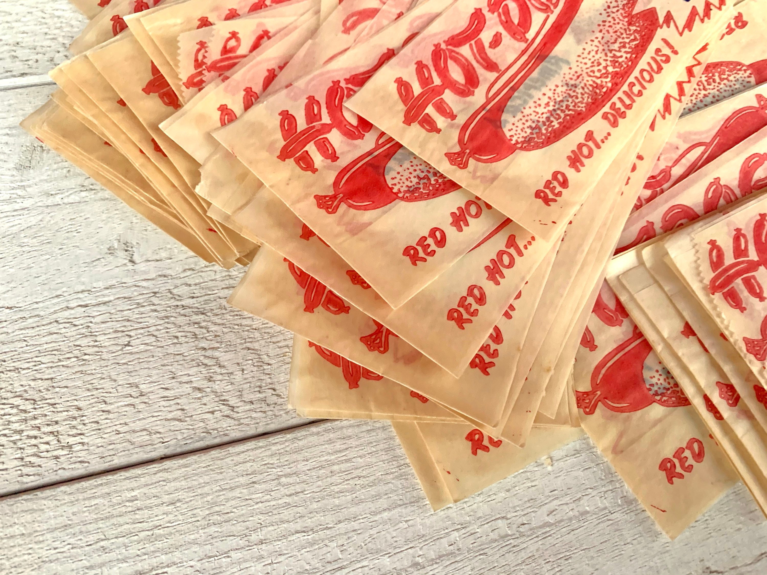 Vintage Hot Dog Wrapper Bags Amusement Park Ephemera - Etsy Canada