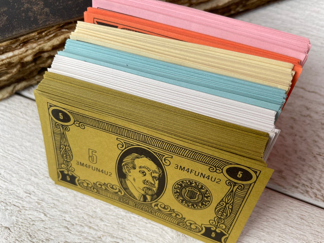 Vintage 1970s Play Money, Board Game Paper Money, Business Game, Junk ...