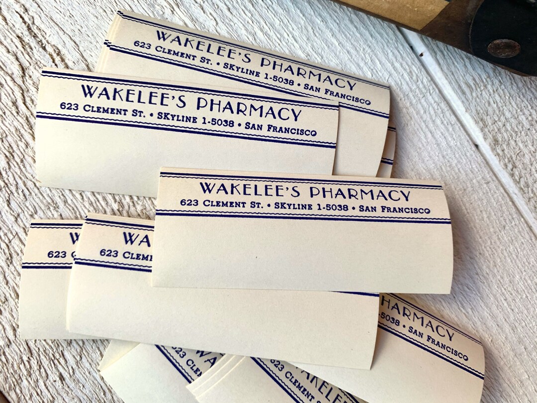 Vintage Apothecary Labels Blank Pharmacy Label for Crafts - Etsy