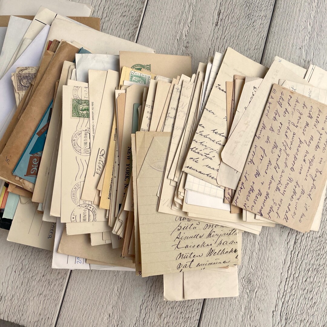 Vintage Mailing Ephemera Set, Assortment of RANDOM Correspondence ...