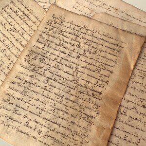 Antique 1600s Legal Document Page, Latin Very Old Handwritten ...