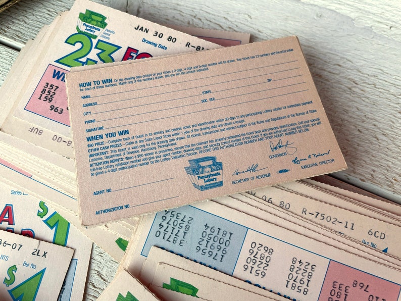 Vintage Lottery Tickets, Gambling Lotto Coupons, Ephemera for Junk ...