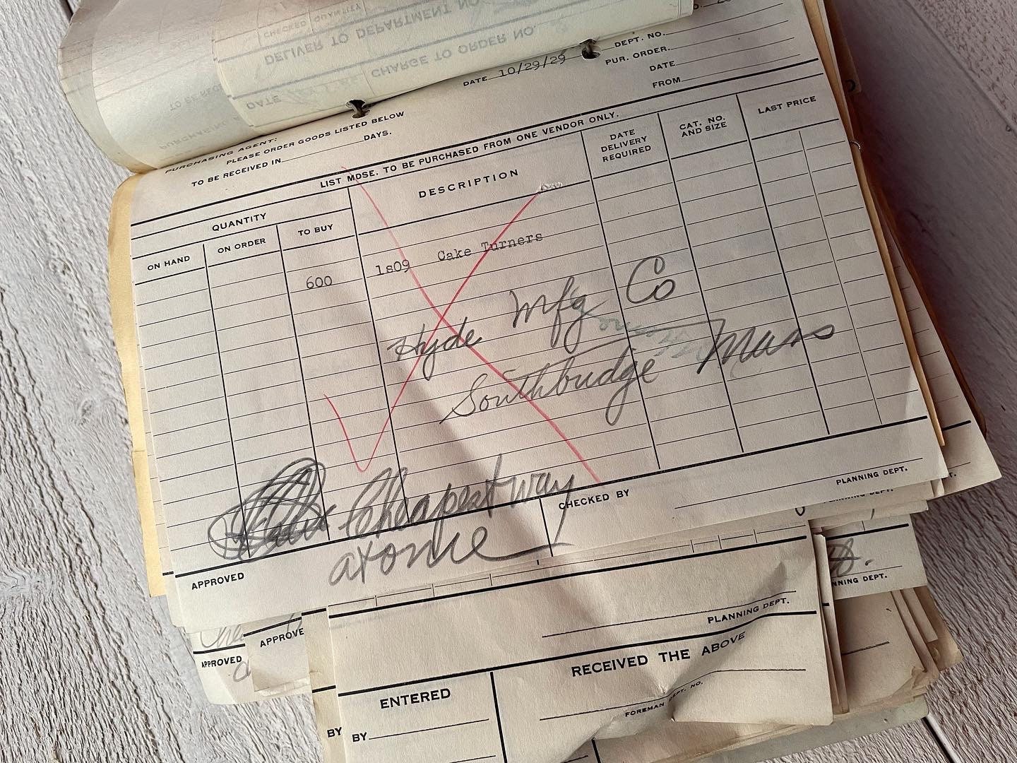 Vintage Purchase and Store Requisitions Receipts Old - Etsy