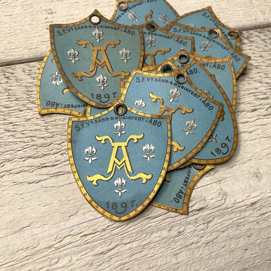 Antique Entrance Tag, Finnish 1897 Song Festival Entry Ticket, Vintage ...