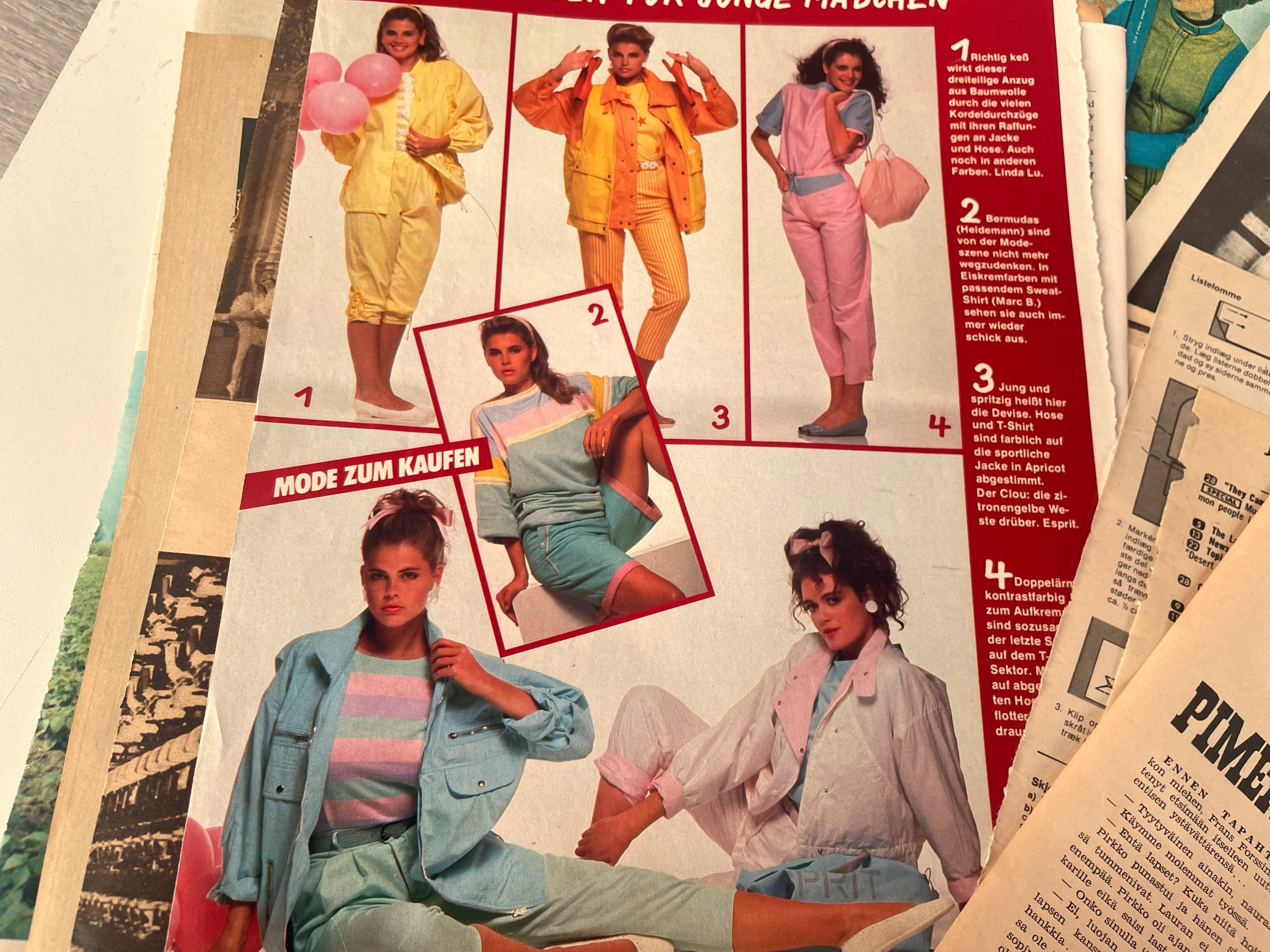 Vintage Magazine Page Assortment - 20 Sheets - From Various Magazines ...