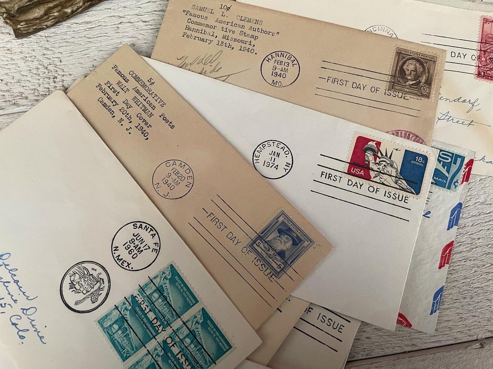 Vintage Used First Day Issue Envelopes Snail Mail With - Etsy