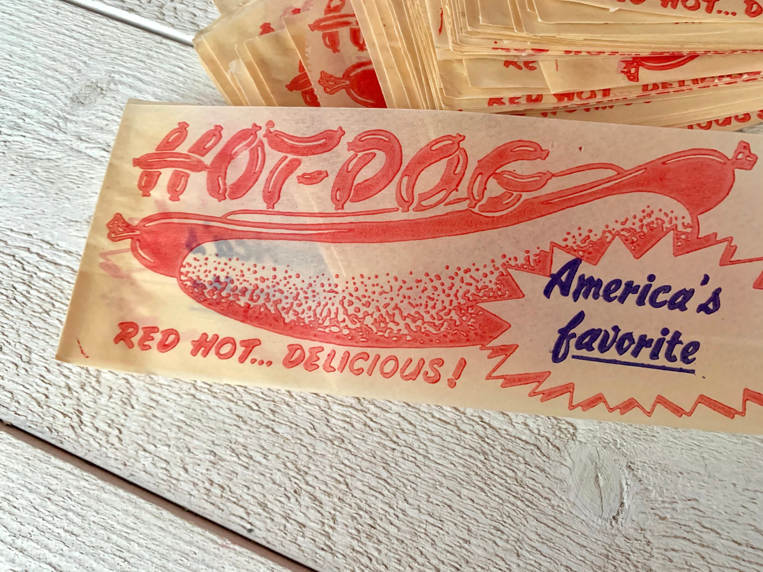 Vintage Hot Dog Wrapper Bags Amusement Park Ephemera - Etsy Canada