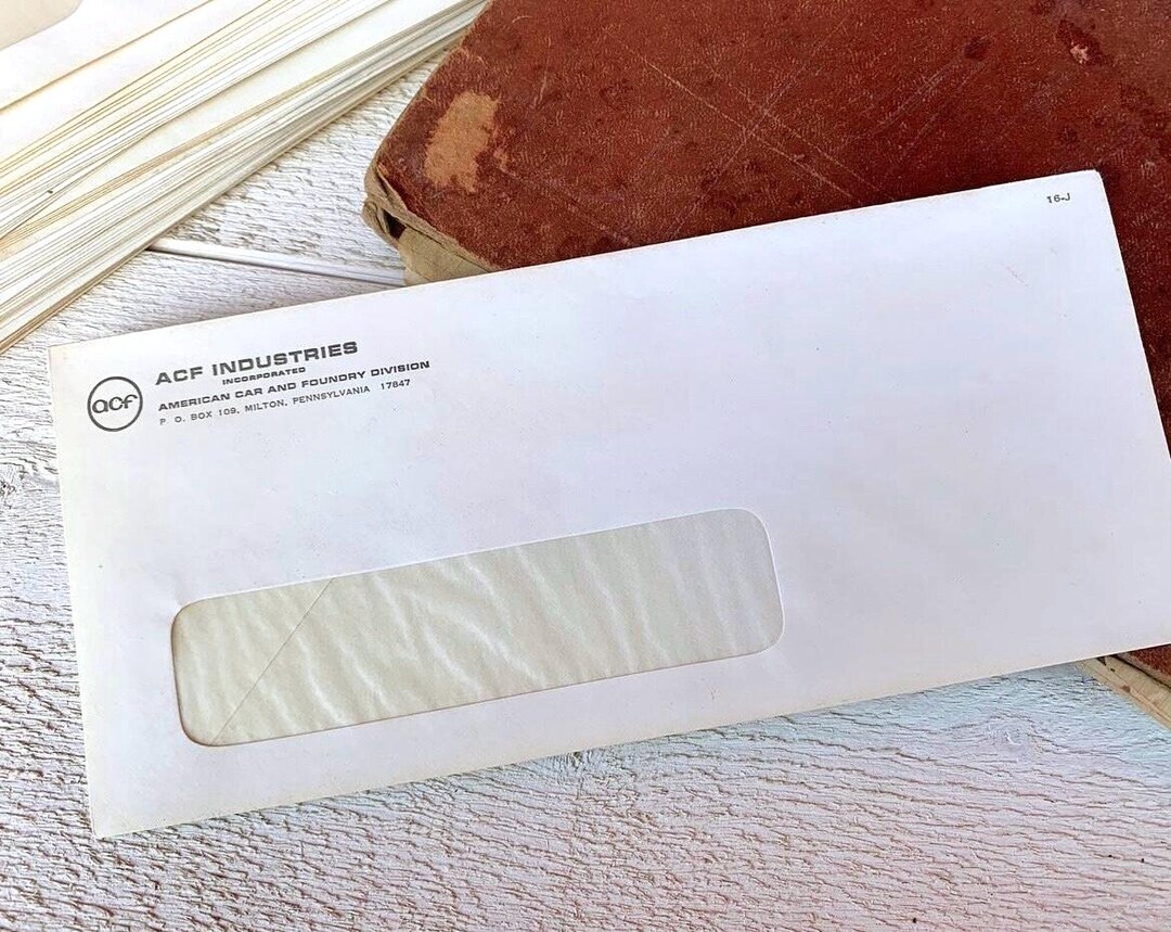 Vintage Unused Advertisement Envelopes, With Window, NOS Envelope, for ...