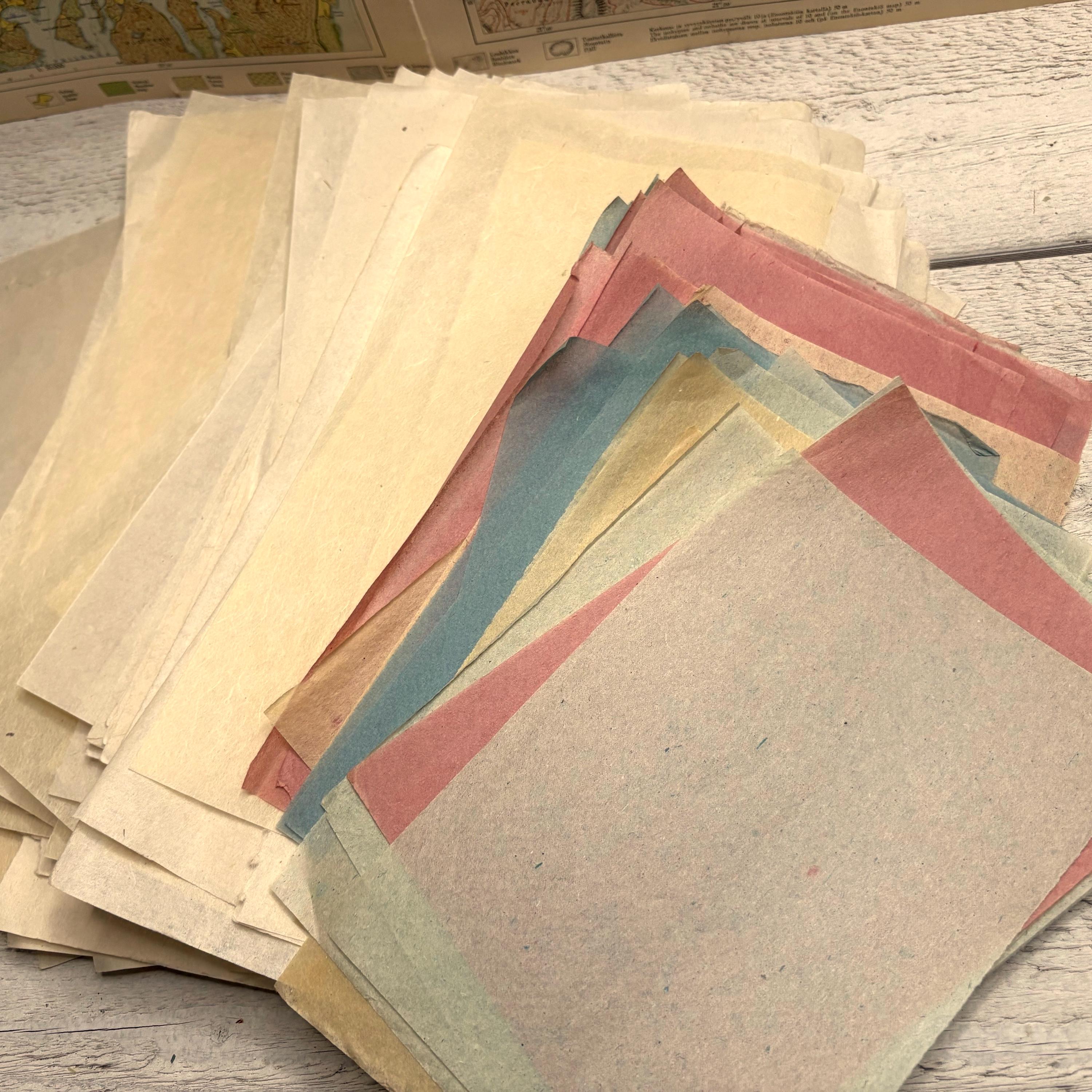 Antique Japanese Thin Tissue Paper Sheets (10 or 20 Sheets) Unused ...