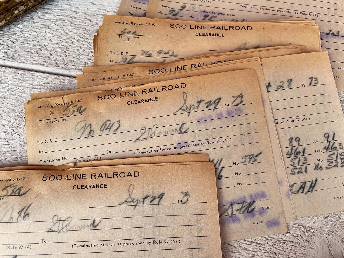 Vintage Clearance Forms Train Railroad Receipts Ephemera 10 - Etsy