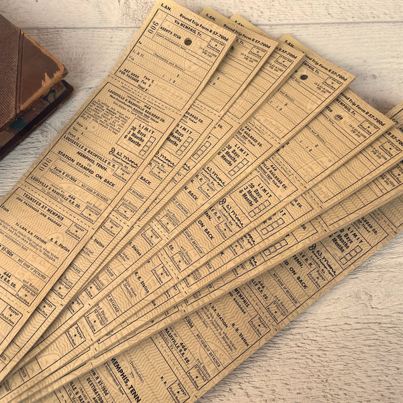 Train Ticket Template - Etsy