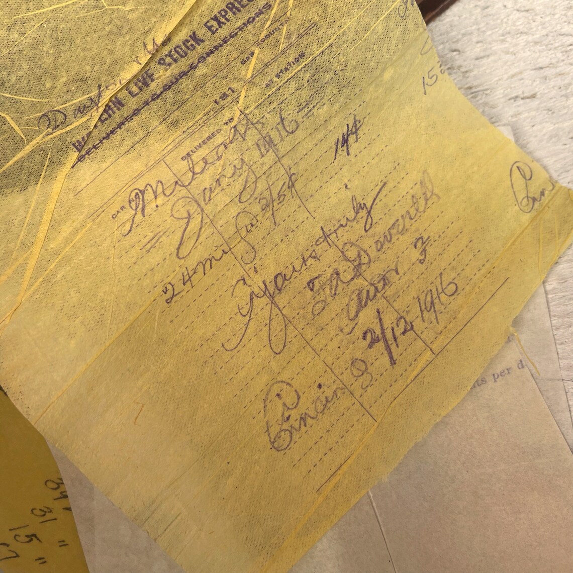 Vintage SCRAPS of Onion Skin Tissue Paper, Thin Cut Papers, From ...