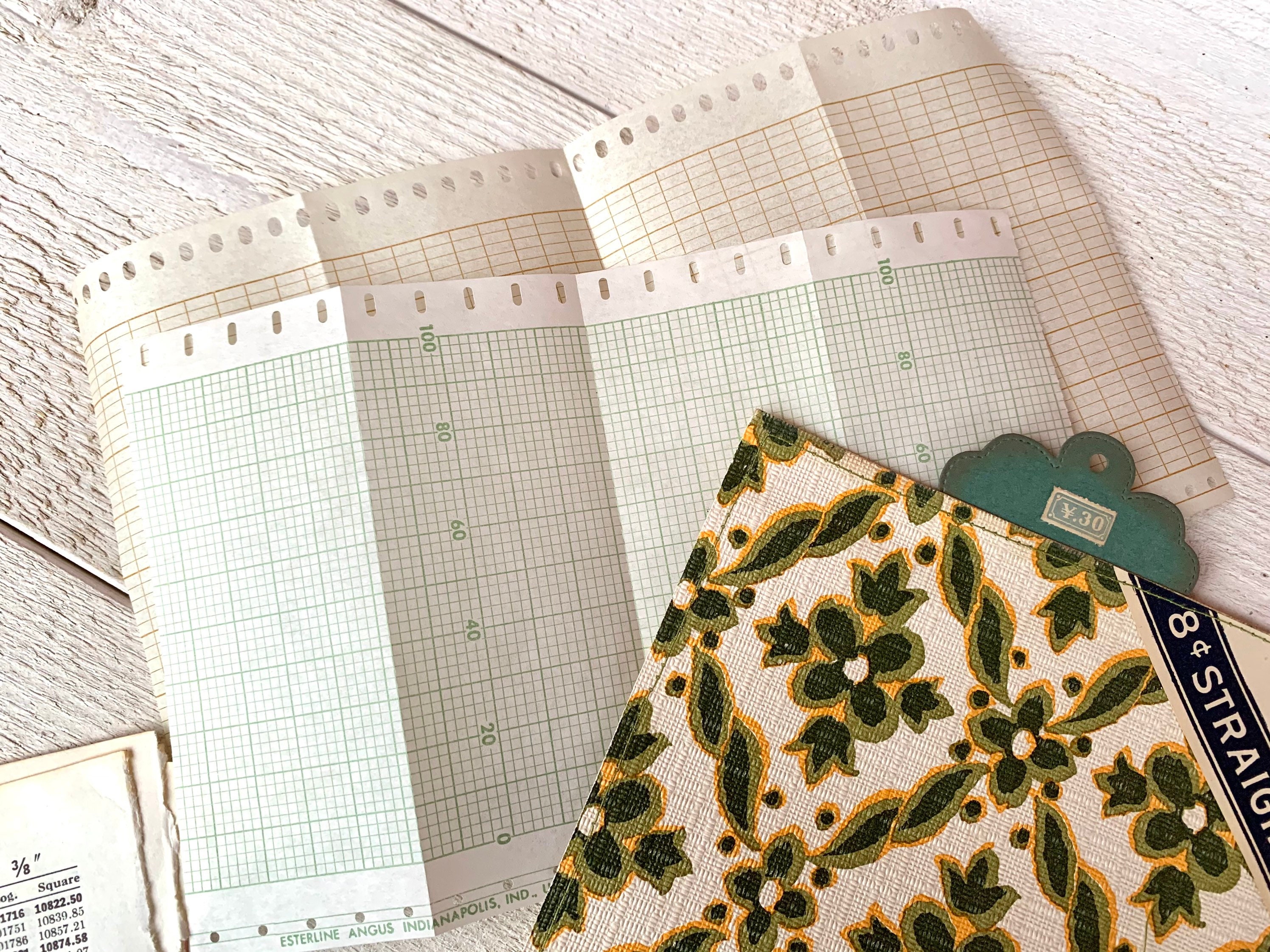 Handmade Ephemera Folder Numbers Math Charts Themed Pocket - Etsy