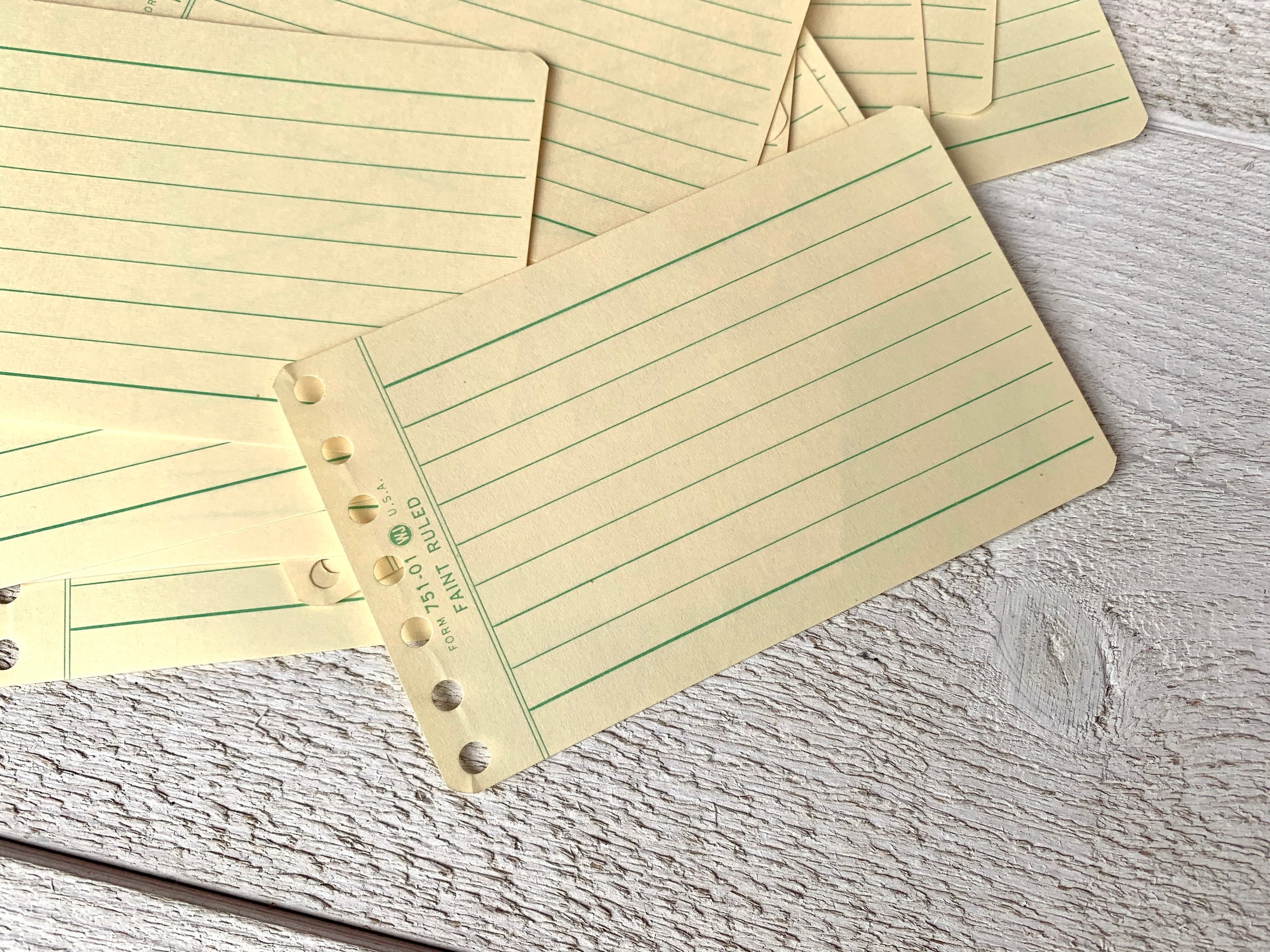 Vintage memo notes Unused small note paper Visible record | Etsy