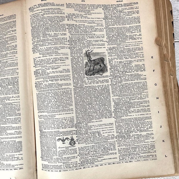 Antique Dictionary - Etsy