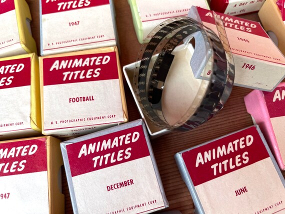 Vintage Film Strip for Crafts in a Tiny Box Animated - Etsy