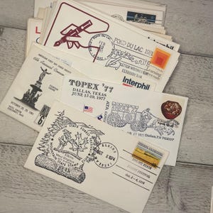 Vintage First Day Issue Envelopes, Mail Postal, With Stamps and ...