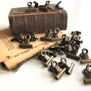 Antique Brass Mini Bulldog Clips: Planner Clips, 10 Pcs - Etsy