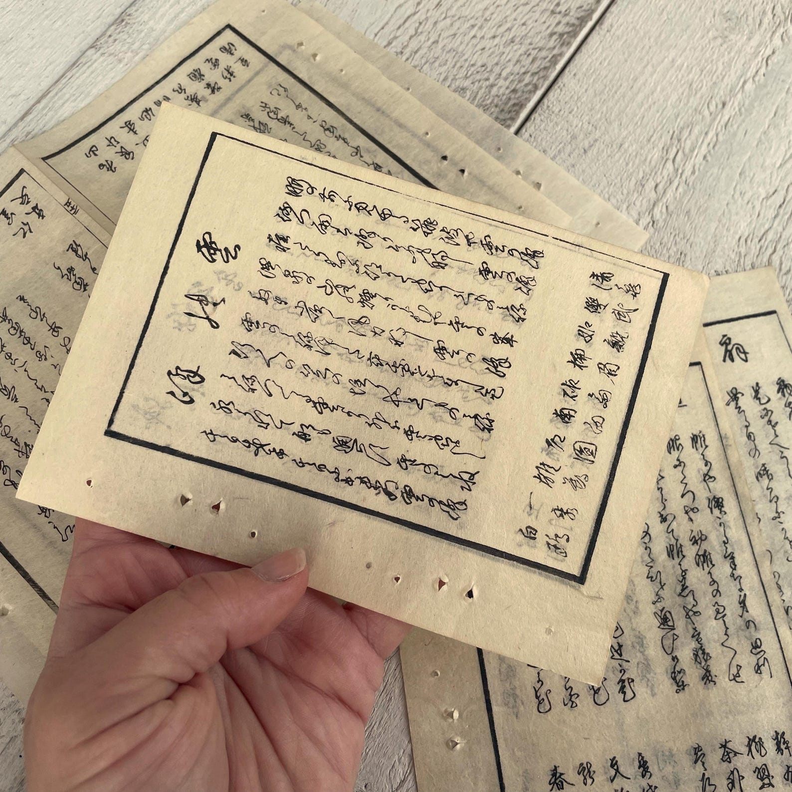 Antique Japanese Thin Washipaper Book Pages, Ultra Thin Paper, Vintage ...